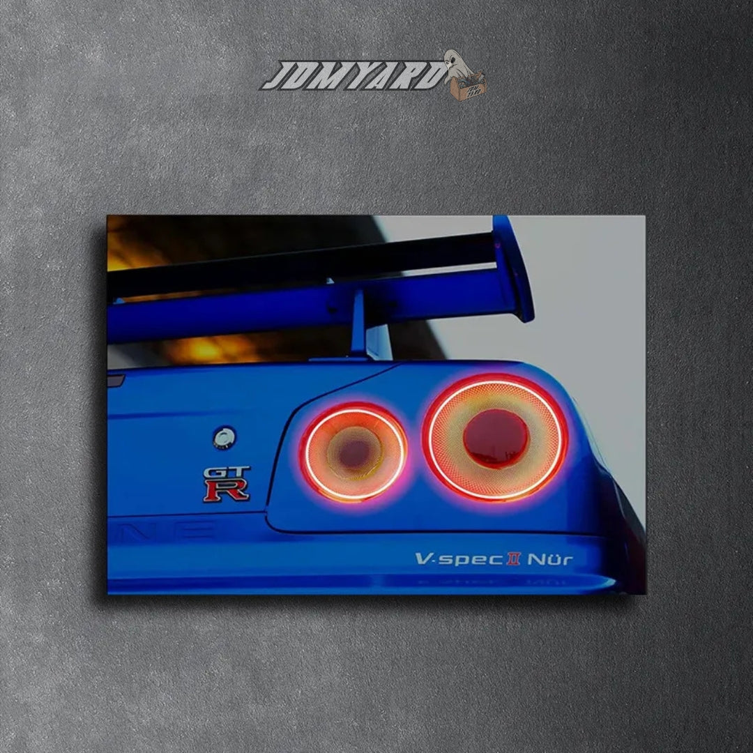 JDM YARD R34 GTR NEON POSTER – JDM YARD CO